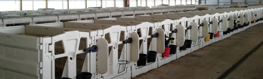 Indoor Calf Housing System, Compact Breezeway Panels